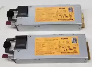 2 LOT - HP HPE DL380 G8 G9 800W 80 Plat Plus Server Power Supply 754381-001