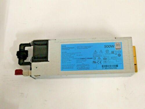 HP 500W Power Supply DL380 DL360 ML350T G9 Gen9 723595-501 723594-001 ...
